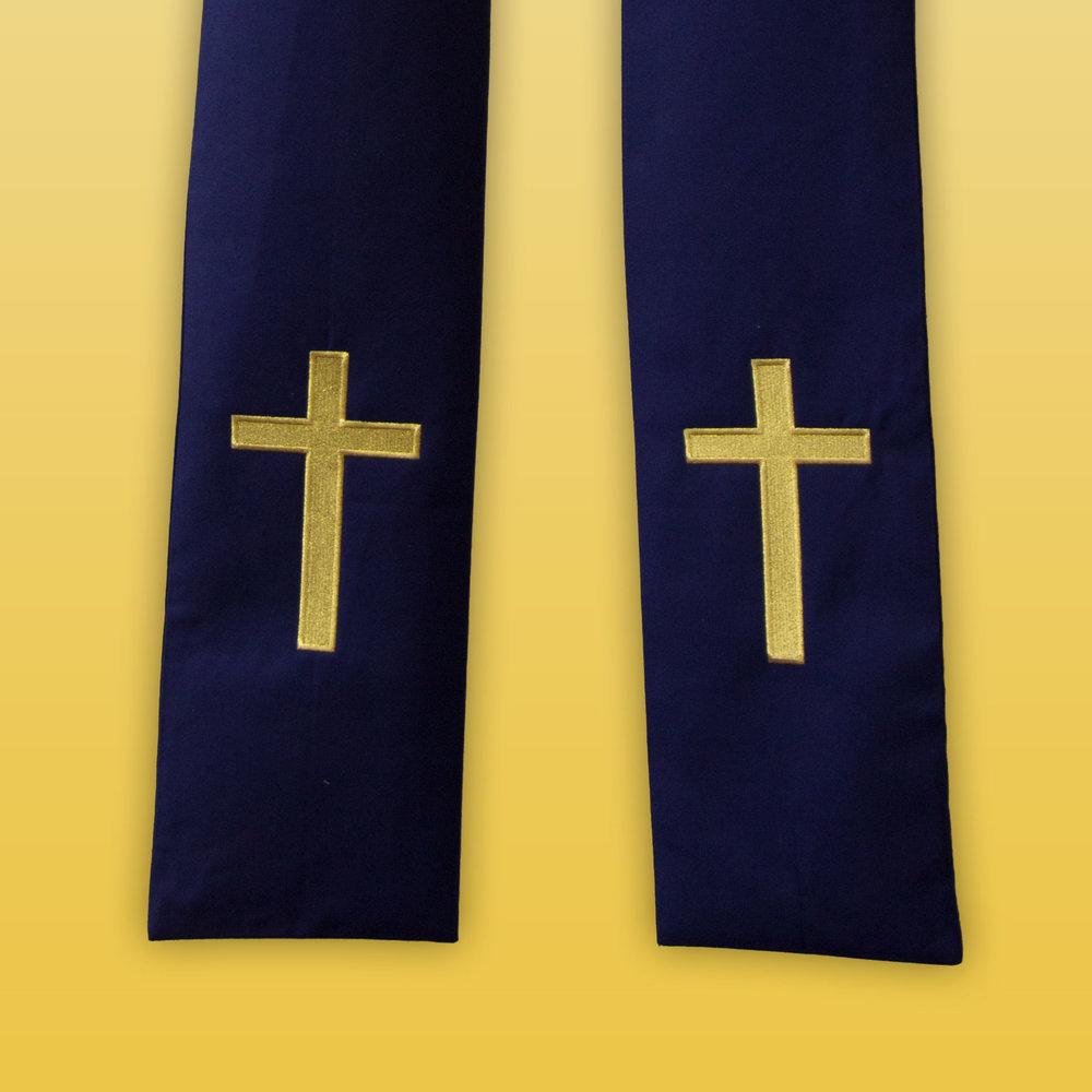 black preaching scarf